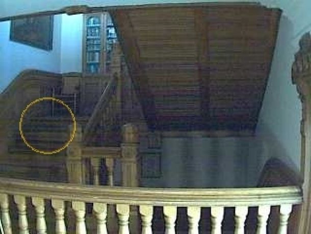 Willard Library Ghost on Stairs - Scares Me